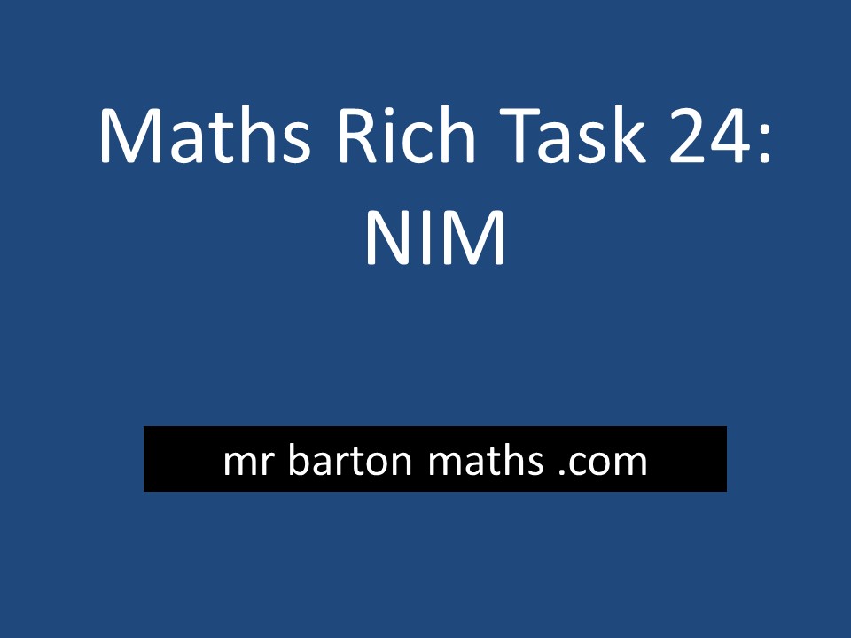 New Maths Rich Tasks... continued! - Mr Barton Maths Podcast New Maths Rich Tasks... continued! - Mr Barton Maths Podcast